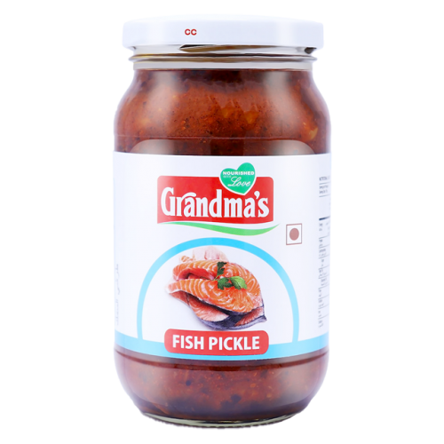 GRANDMAS FISH PICKLE BOTTLE 300GM – Sanchika Retail